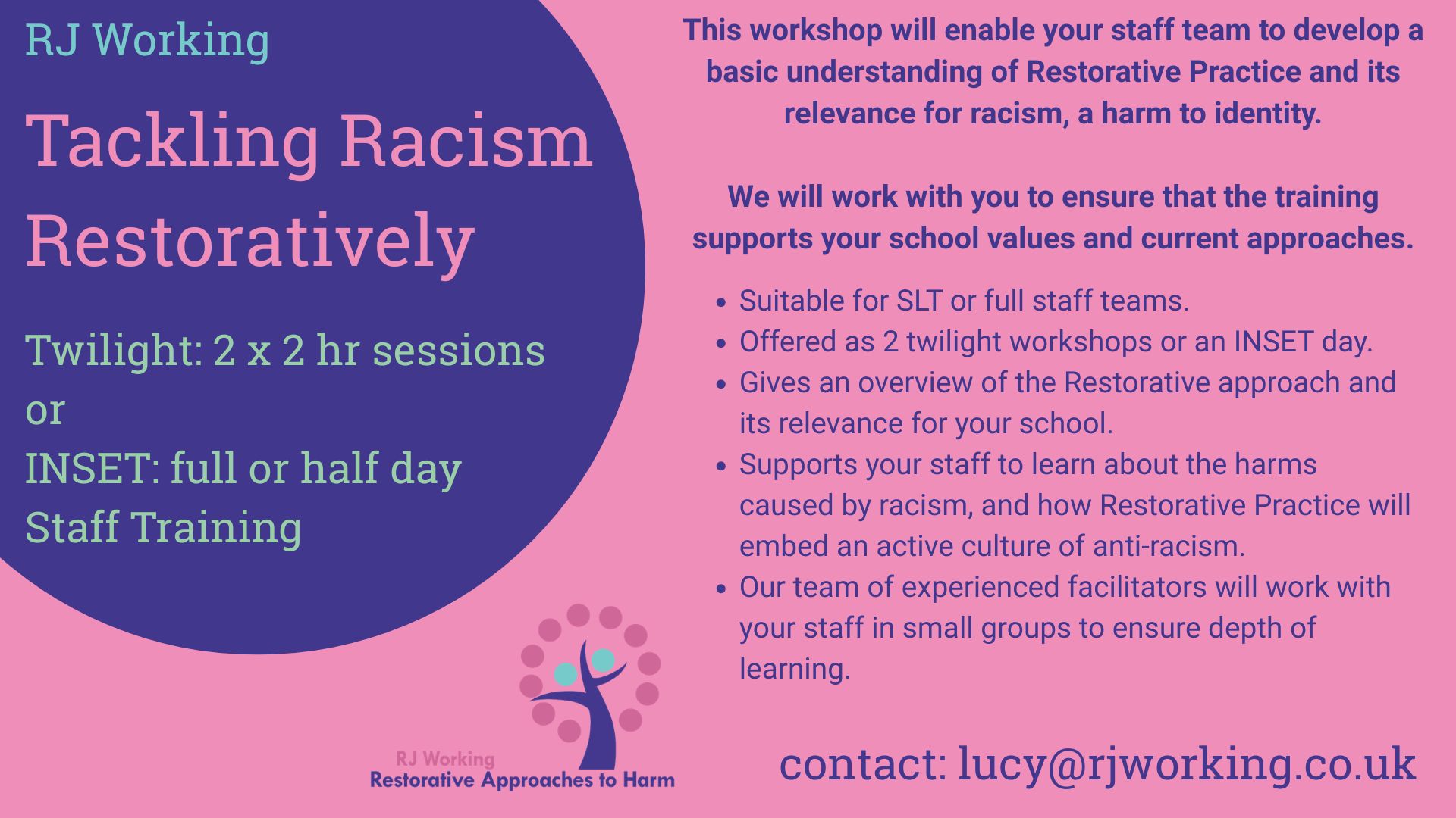 Tackling Racism Restoratively - RJ Working
